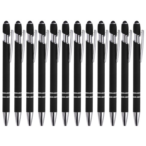 Unique Bargains Metal Black Ink Medium Point 2 In 1 Ballpoint Pen With ...