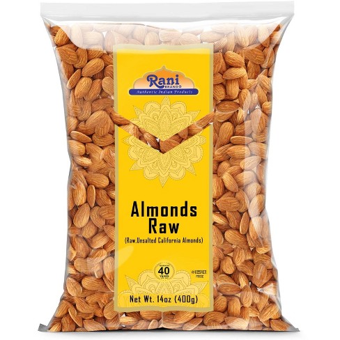 Rani Brand Authentic Indian Foods - Almonds, Raw Whole With Skin : Target