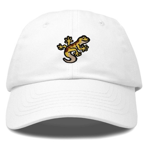 Dalix Gecko Cap Embroidered Mens Cotton Dad Hat Baseball Hat In White ...