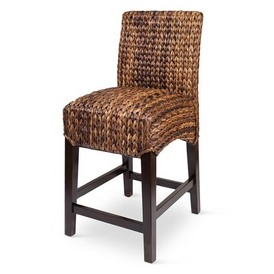 Birdrock Home Seagrass Counter Stool - Counter Height - Espresso : Target