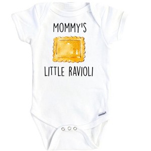 Italian Mommy Pasta Onesie® Baby Boy Girl Clothes Infant Bodysuit Funny Cute Newborn GS1 White ...