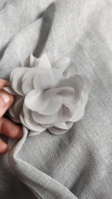 84"x50" Bloom Tab Top Floral Cuff Solid Sheer Panel Blush : Target