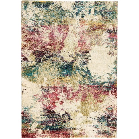 Nourison Fusion Fss17 Cream/multi Area Rug 5'3" X 7'3" : Target