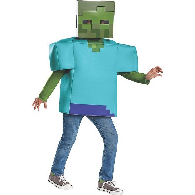 Toddler Classic Minecraft Zombie Costume - Size 4-6 - Blue : Target
