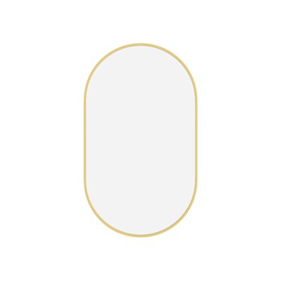 Homlux Oval Wall Mounted Mirror 20"x36", Gold : Target