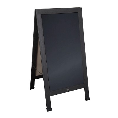 Emma and Oliver Rustic Vintage Double-Sided Folding Magnetic Chalkboard ...