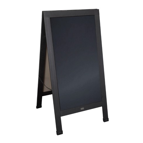 Emma And Oliver Rustic Vintage Double-sided Folding Magnetic Chalkboard ...