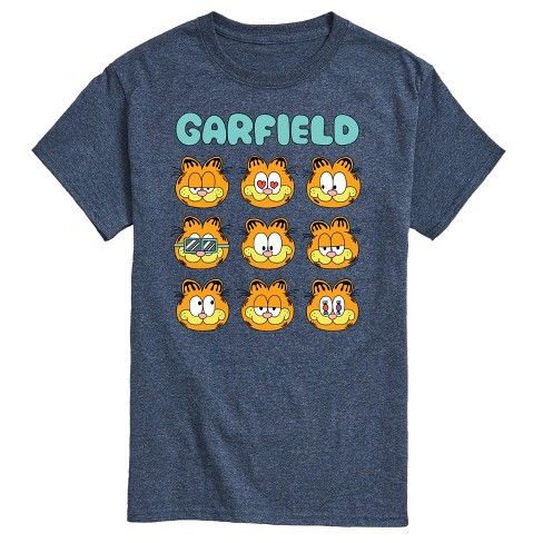 Men's Garfield Garfield Grid Short Sleeve Graphic T-shirt - Heather ...