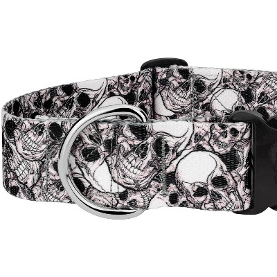 Country Brook Petz 1 1/2 Inch Deluxe Phantom Skulls Dog Collar (large ...