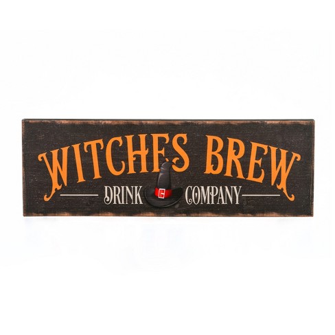 National Tree Company 24" Halloween "witches Brew" Wood Wall Sign : Target