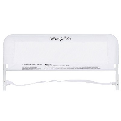 Dream On Me Lightweight Mesh Security Adjustable Bed Rail In White : Target