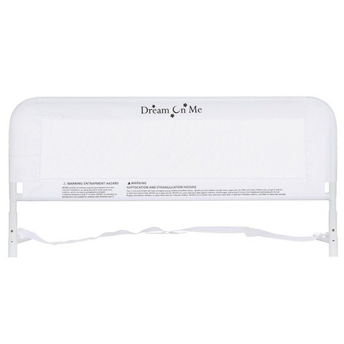 Dream On Me Lightweight Mesh Security Adjustable Bed Rail In White : Target