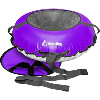 Deluxe Towable Snow Tube Sled And Heavy Duty Cover (50" Purple) Made In ...