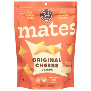 34 Degrees Mates Original Cheese Crisps 3 oz - Case of 12 : Target