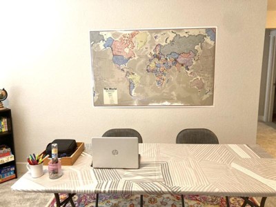 Hemispheres Contemporary Laminated Wall Map, World : Target