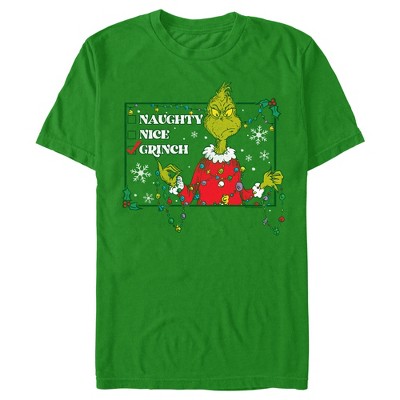 Men's Dr. Seuss The Grinch Checklist T-shirt : Target