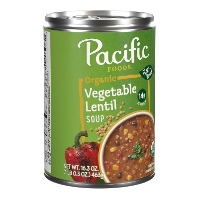 Pacific Foods Organic Plant Based Vegetable Lentil & Roasted Red Pepper ...