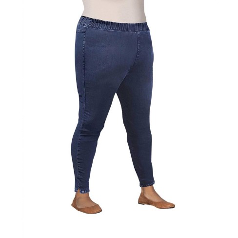 Women's Plus Size Premium High Rise Denim Jegging - On The Plus Side 6x ...