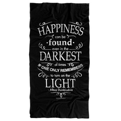 Harry Potter Happiness-Cotton Front Poly Back Beach Towel-30X60 : Target