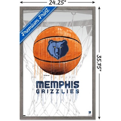 Trends International Nba Memphis Grizzlies - Drip Basketball 21 Framed ...