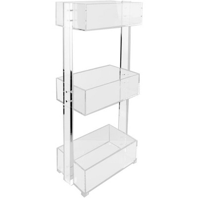 Dial 4 Tier Acrylic Clear Cart : Target