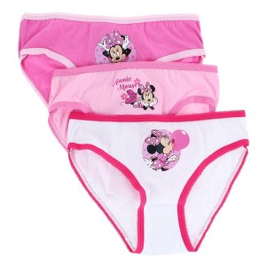 Textiel Trade Girl's Minnie Mouse Briefs (3 Pack) : Target