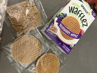 Sprout Foods Organic Blueberry Apple Wafflez Toddler Snacks - 3.15oz ...