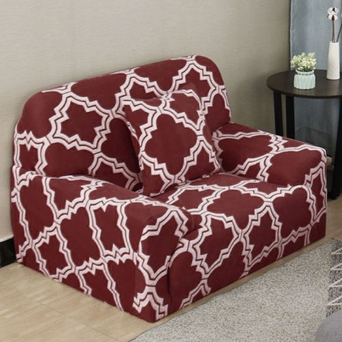 Piccocasa Polyester Stretch Checkered Pattern Chair Loveseat Sofa ...