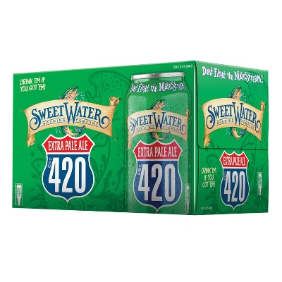 Sweetwater 420 Extra Pale Ale Beer - 6pk/12 Fl Oz Cans : Target