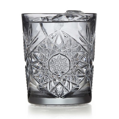 Libbey Hobstar Double Old Fashioned Glasses, 12-ounce, Smoke, Set Of 4 ...