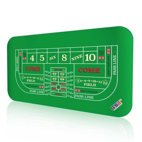 Gse 70" X 35" Casino Craps Tabletop Layout Mat With Carrying Bag : Target
