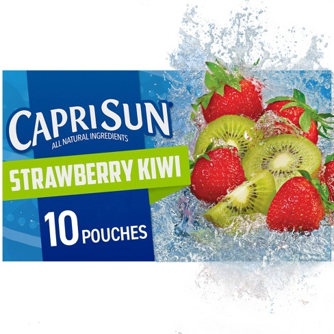 Capri Sun Strawberry Kiwi Pack - 10pk/6 Fl Oz Pouches : Target