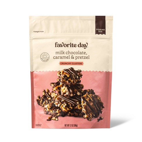 Milk Chocolate, Caramel, Pretzel Crunchy Clusters Sharing Size - 12oz ...