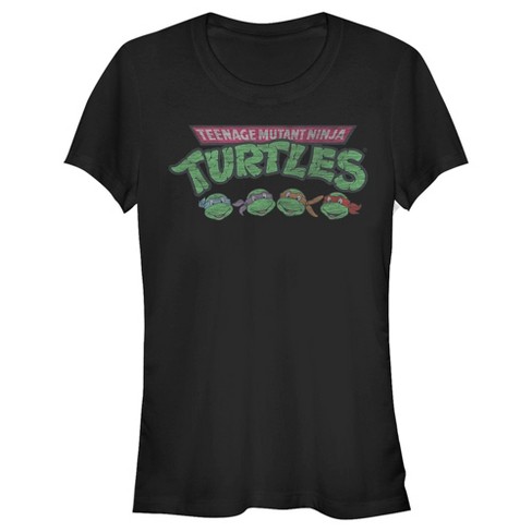 Juniors Womens Teenage Mutant Ninja Turtles Distressed Character Lineup ...