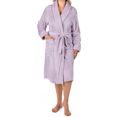 Pavilia Soft Plush Women Fleece Robe, Cozy Warm Housecoat Bathrobe ...