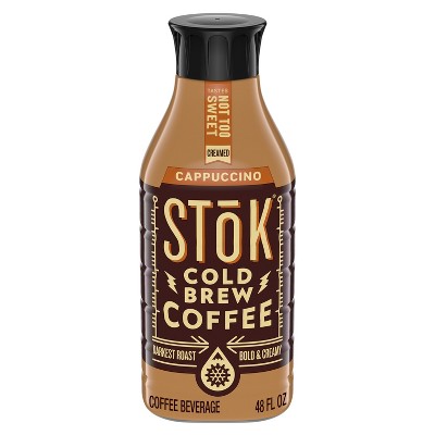 Stok Cold Brew Cappuccino - 48oz : Target
