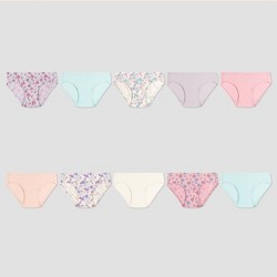 Hanes Toddler Girls' 10pk Cotton Briefs : Target