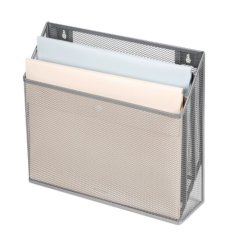 Mesh Hanging File Sorter With Keyholes Silver - Brightroom™ : Target