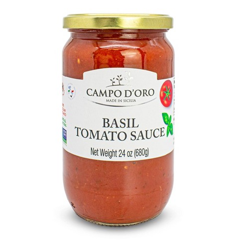 Campo D’oro Tomato Sauce Basil - Case Of 6 - 24 Oz : Target