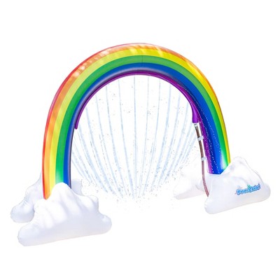 Costway Inflatable Rainbow Sprinkler Summer Outdoor Kids Spray Water ...