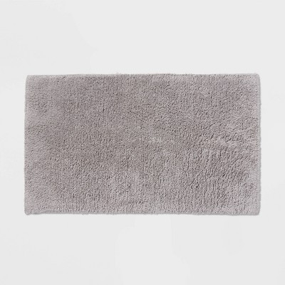 20"x34" Performance Plus Cotton Memory Foam Bath Rug Light Gray ...