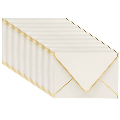 Juvale 50 Pack 5x7 Ivory Envelopes For Wedding Invitations, A7 Size For ...