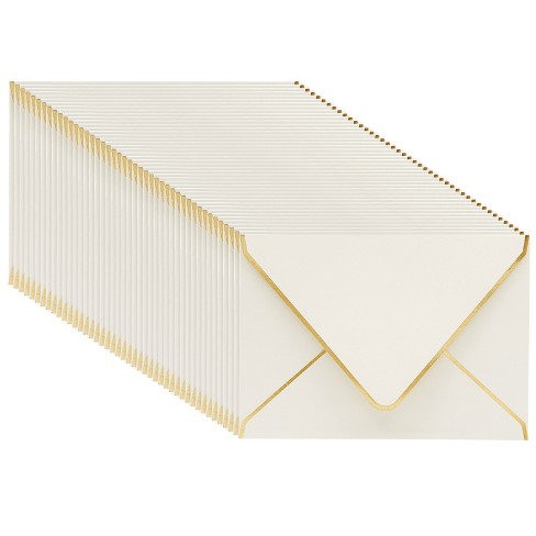 Juvale 50 Pack 5x7 Ivory Envelopes For Wedding Invitations, A7 Size For ...