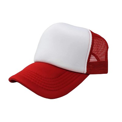 6-pack Trucker Hat Adjustable Cap White And Red : Target