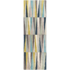Livabliss Oasis 2'6"x8' Runner Hand Tufted Indoor Area Rugs Ice Blue ...