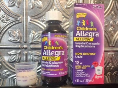 Allegra Children's 12 Hour Allergy Relief Medicine Liquid - Berry ...