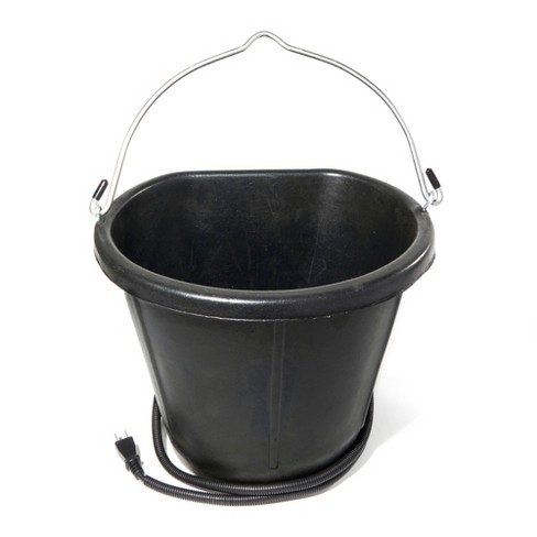 Farm Innovators Fb-15r 18 Quart Rubber Flat Back Heated Bucket With ...