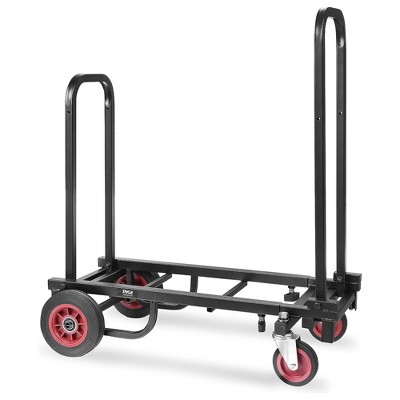 Costway Folding Push Cart Dolly Platform Hand Truck With 360° Swivel ...