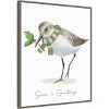 Amanti Art Christmas Sandpiper Ii By Lucca Sheppard Canvas Wall Art ...