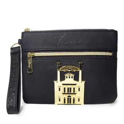 Disney Wallet, Double Pocket Wristlet, Tiana Script Debossed, Castle ...